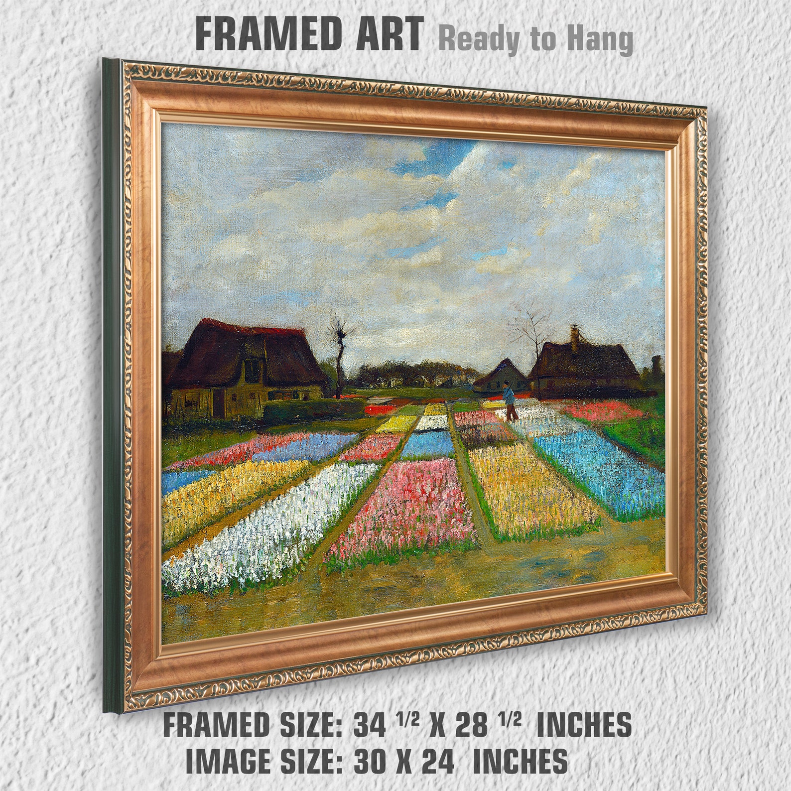 Bulb Fields by Vincent Van Gogh. the World Classic Art - Etsy