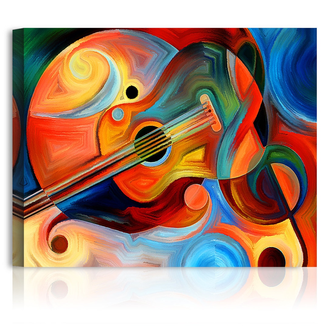 Music and Rhythm Abstract Art, Giclee Canvas Prints Wall Art for Home ...