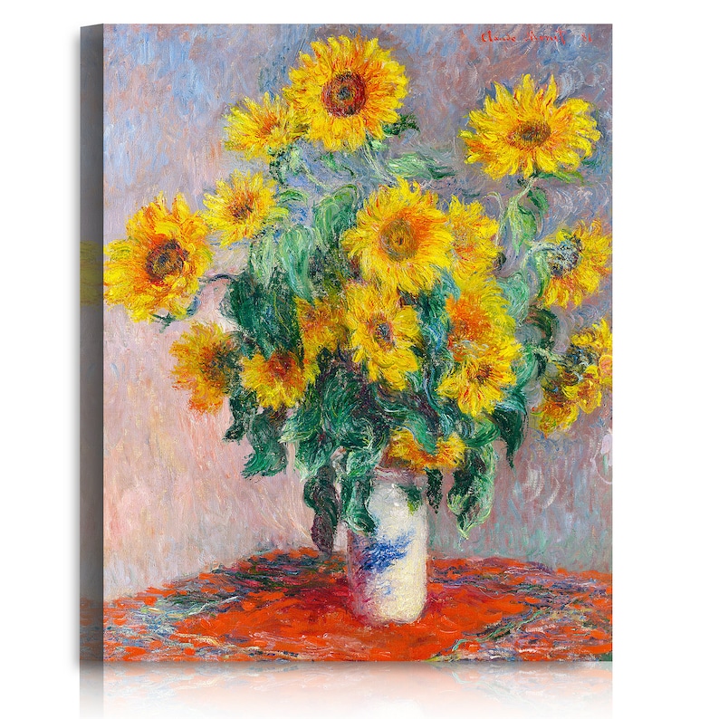 Bouquet of Sunflowers by Claude Monet the World Classic Art - Etsy