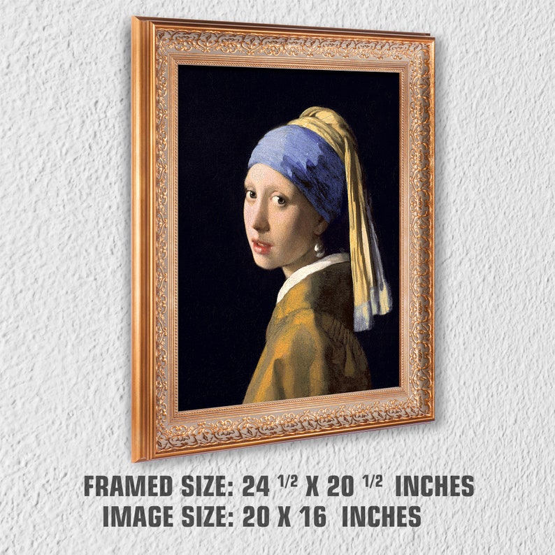 Girl With a Pearl Earring by Johannes Vermeer the World | Etsy