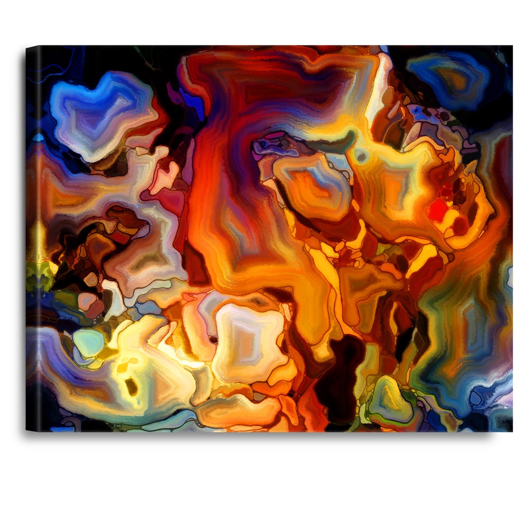Stained Glass Pattern Series Abstract Art Giclee Canvas Prints Wall Art ...