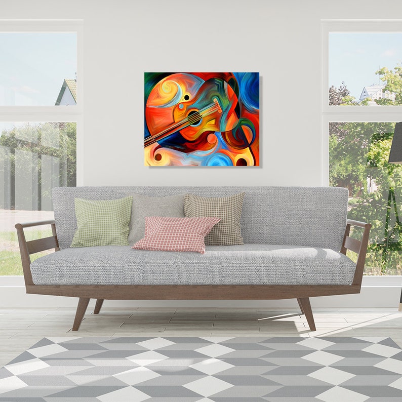 Music and Rhythm Abstract Art Giclee Canvas Prints Wall Art - Etsy