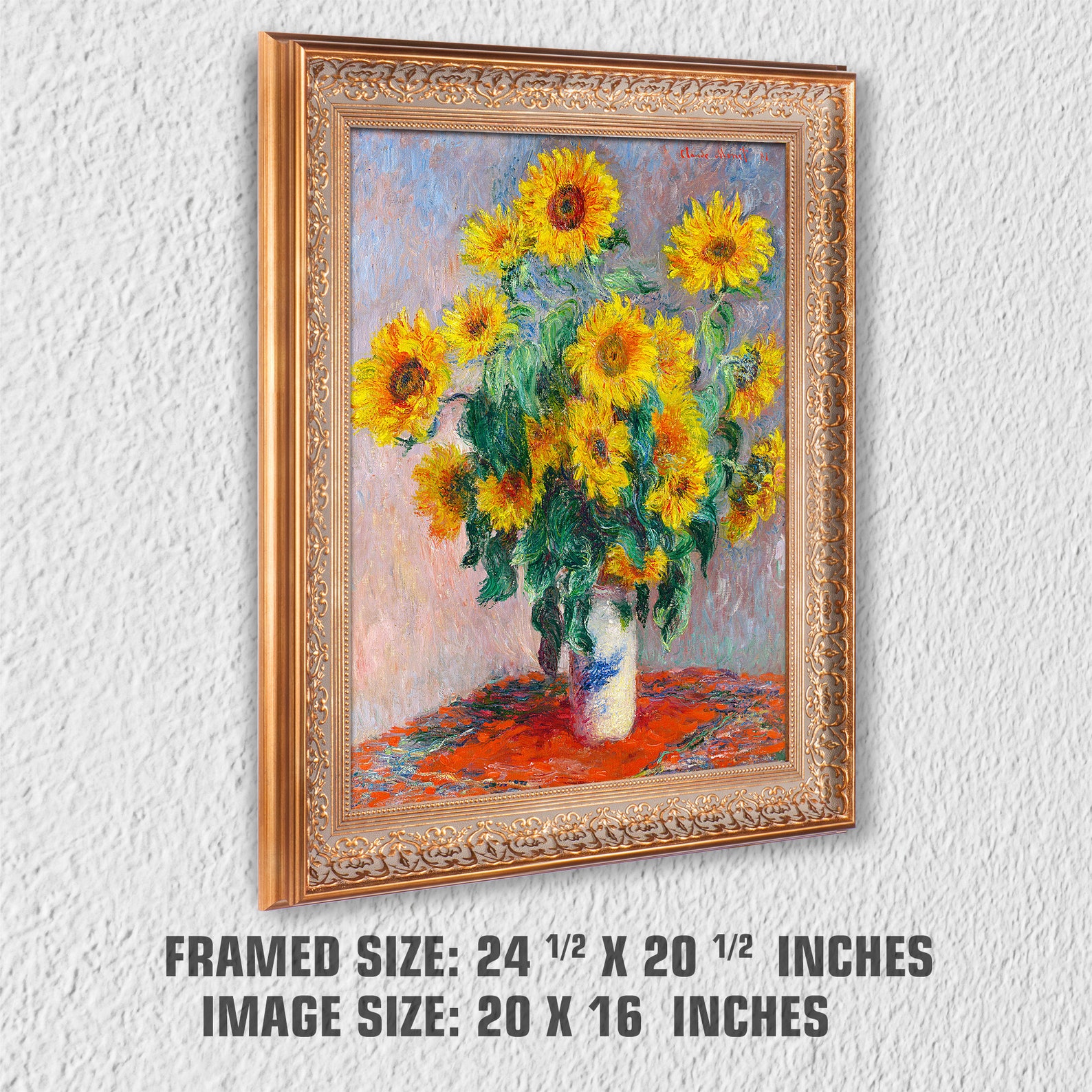 Bouquet of Sunflowers by Claude Monet the World Classic Art | Etsy