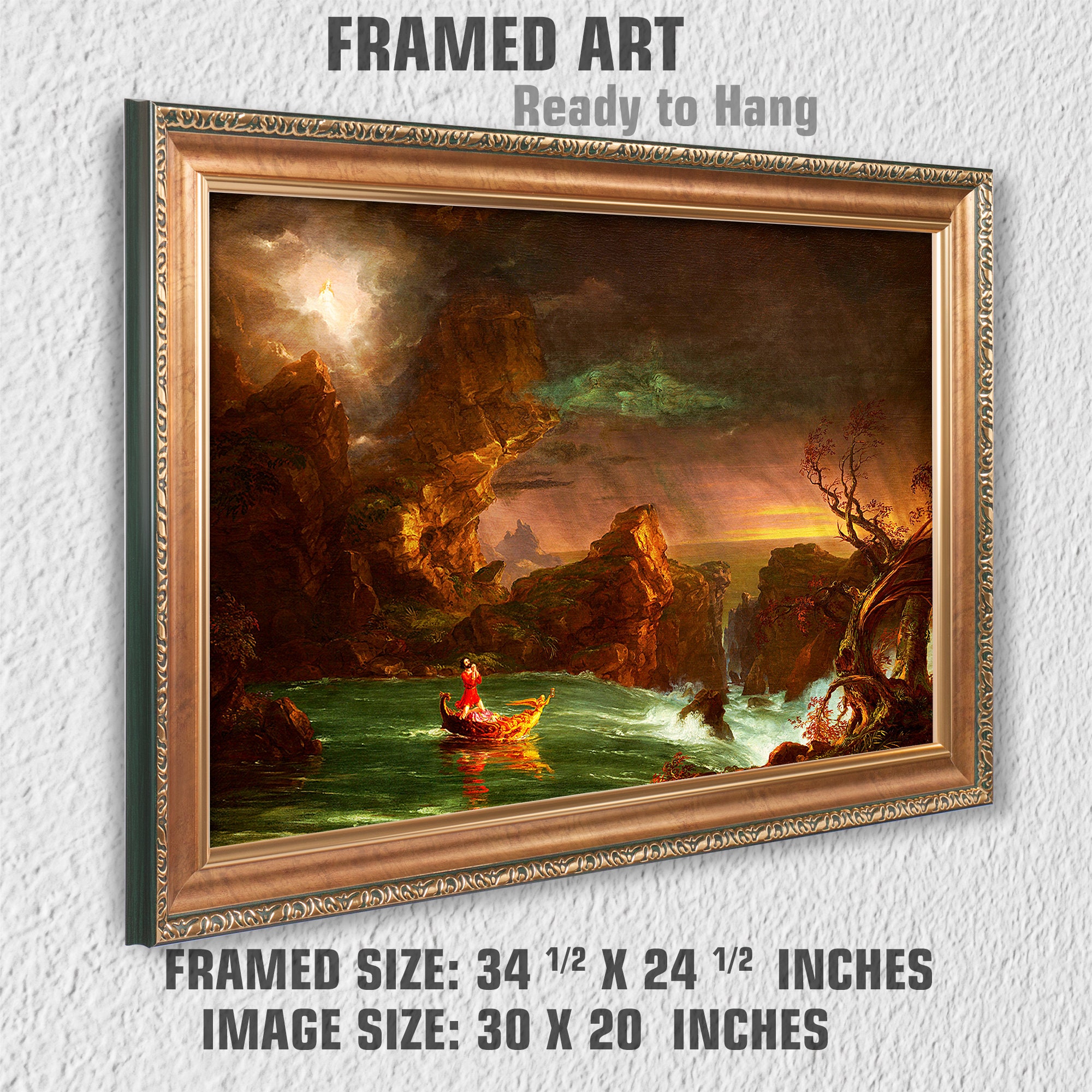 The Voyage of Life Manhood by Thomas Cole the World Classic Art ...