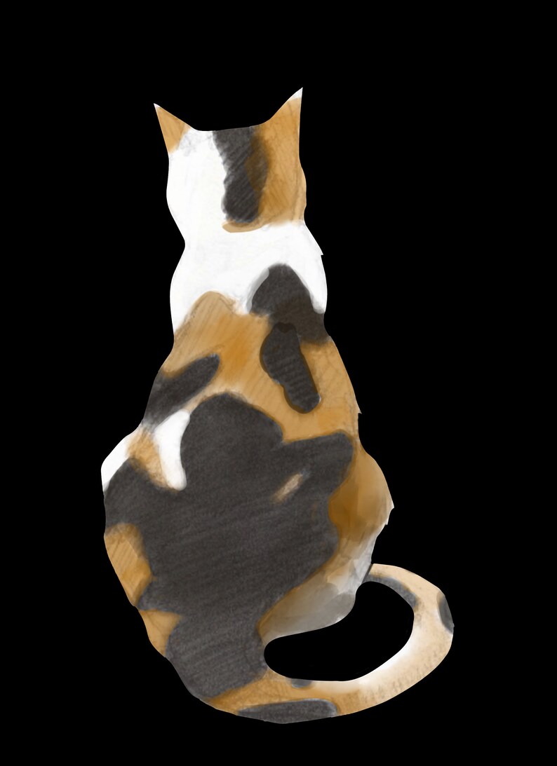 Calico Cat Sticker - Etsy