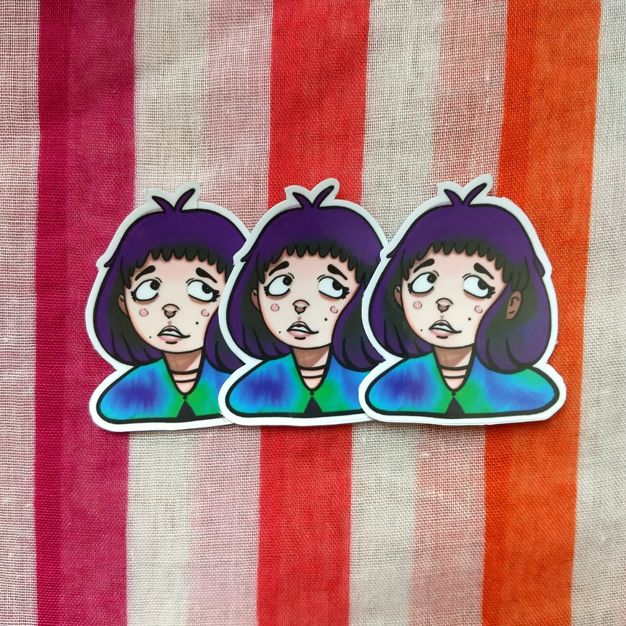 Girl Sticker - Etsy