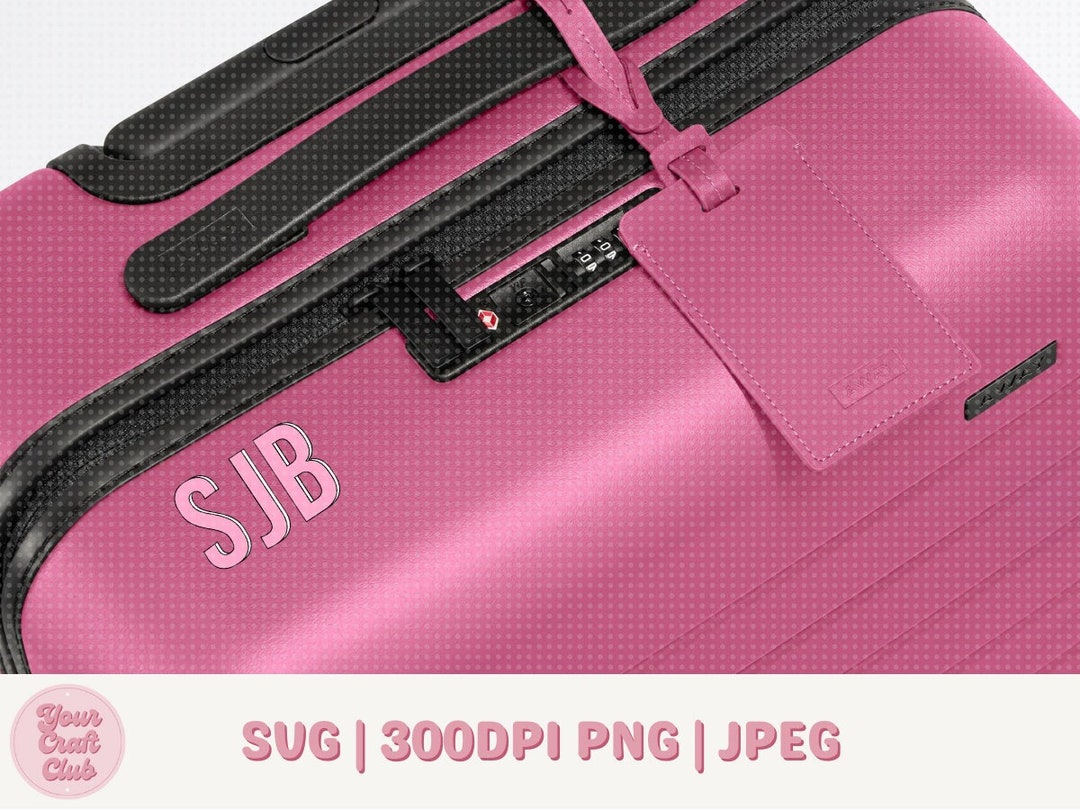 Luggage Decal SVG | Luggage Monogram | Cutfile for Cricut, Sublimation ...