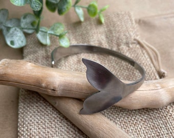 Whale Tail Cuff Bracelet - Etsy