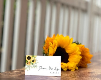 Yellow Place Card | Etsy