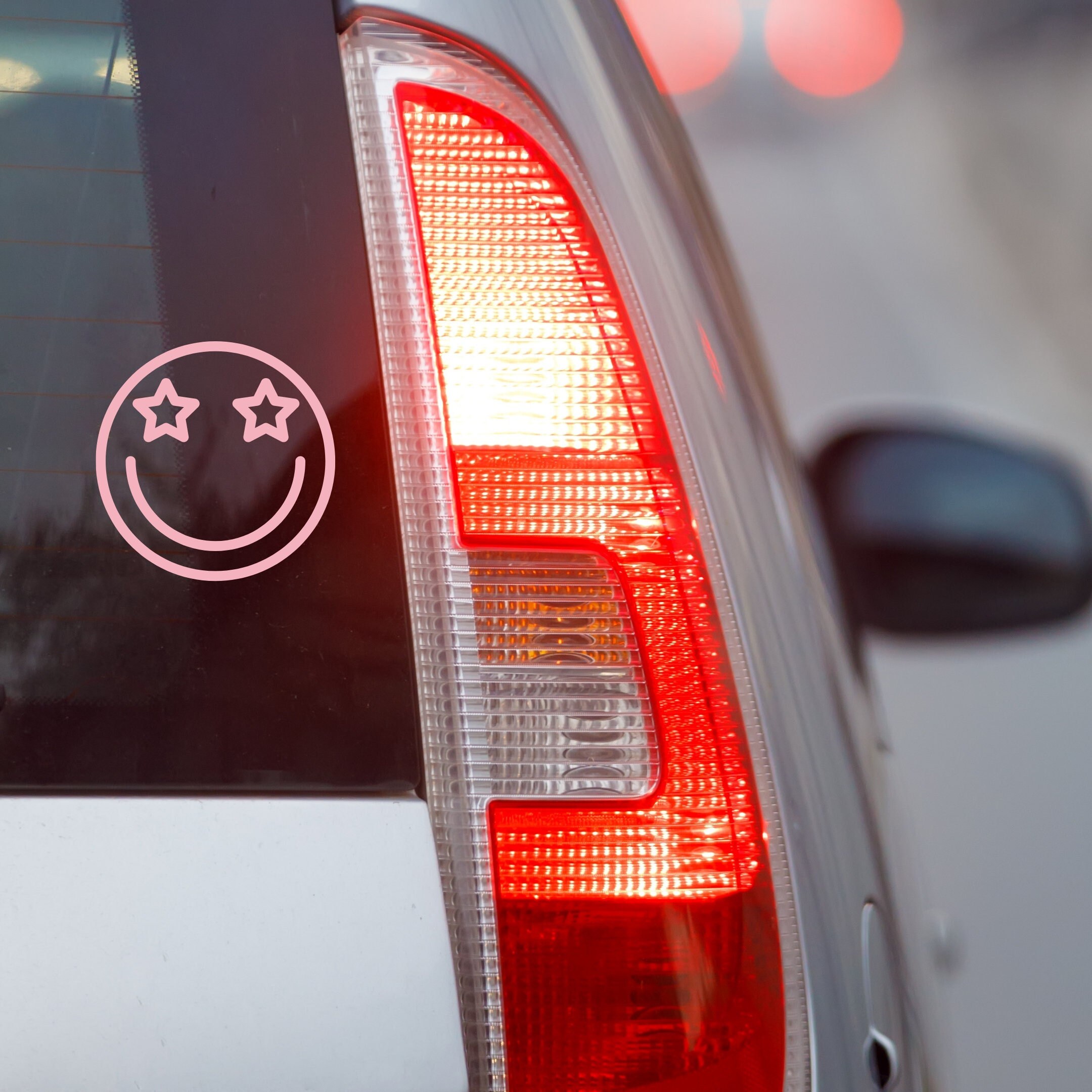 Star Eyes Smiley Decal Smiley Face Sticker - Etsy