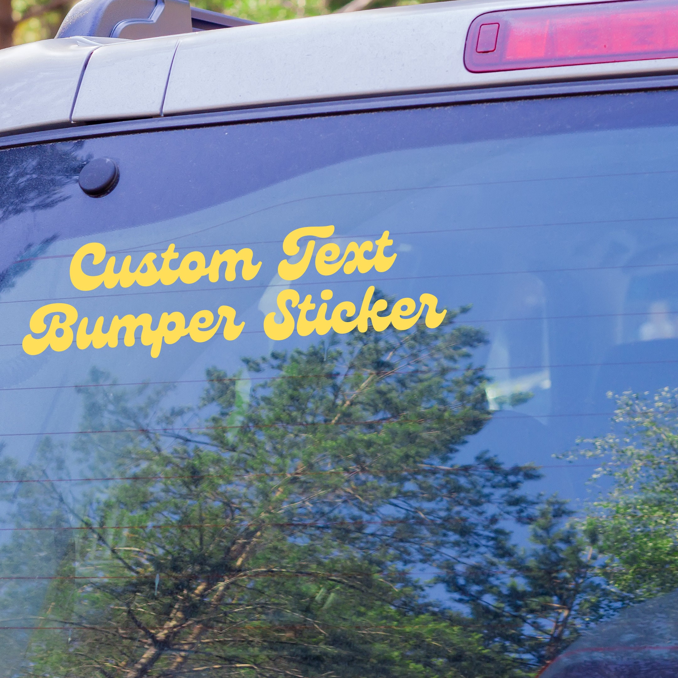 Custom Retro Inspired Bumper Sticker | Personalized Decal - Etsy