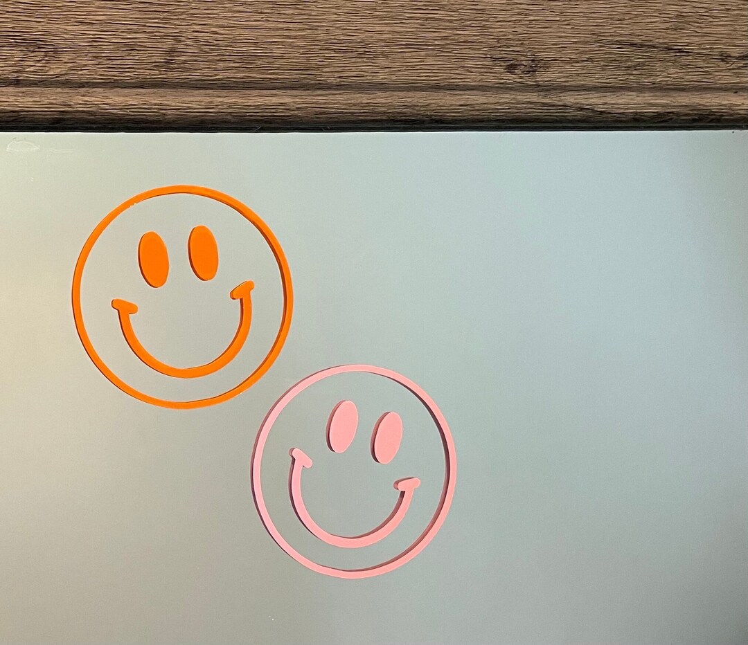 Smiley Face Decal - Etsy