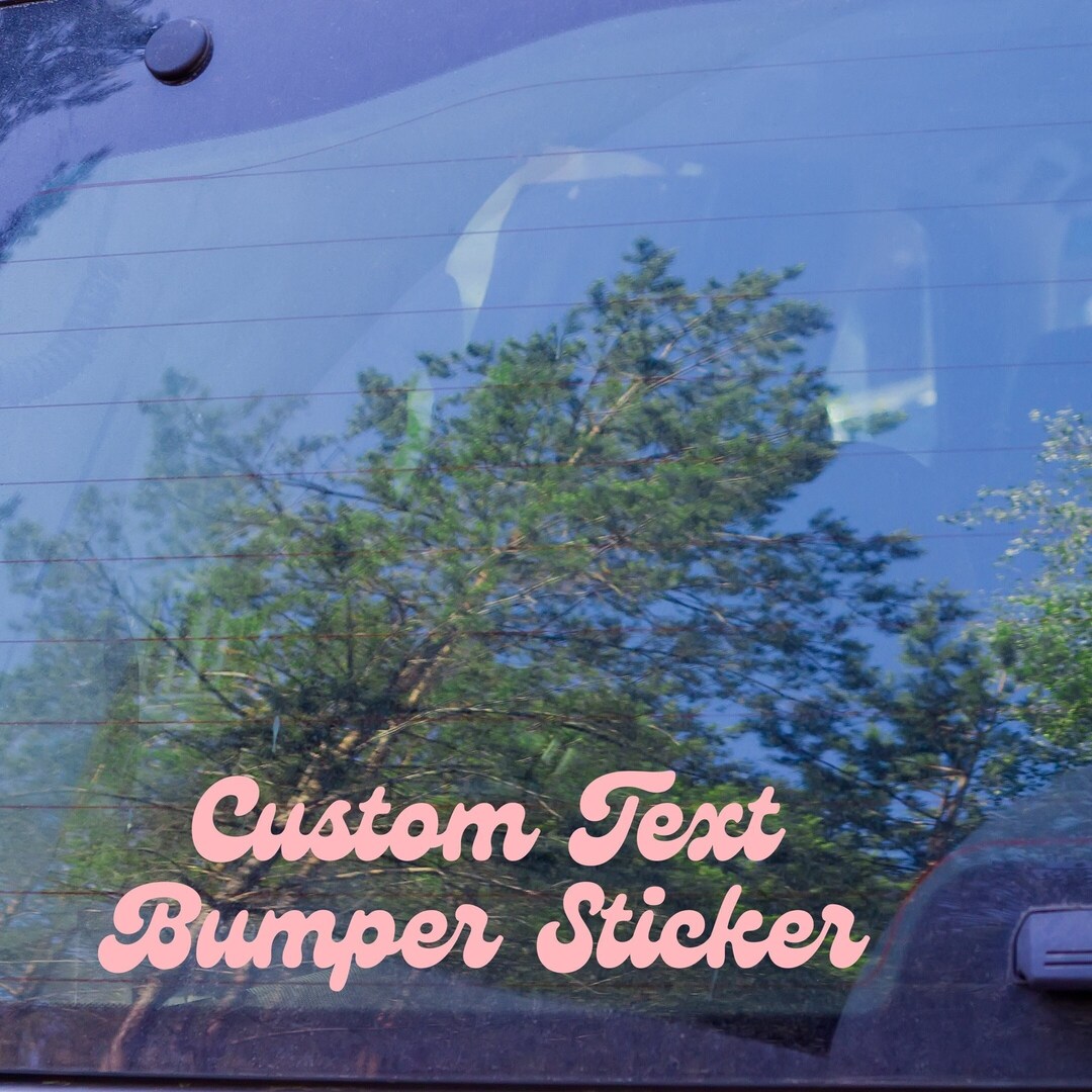Custom Retro Inspired Bumper Sticker | Personalized Decal - Etsy