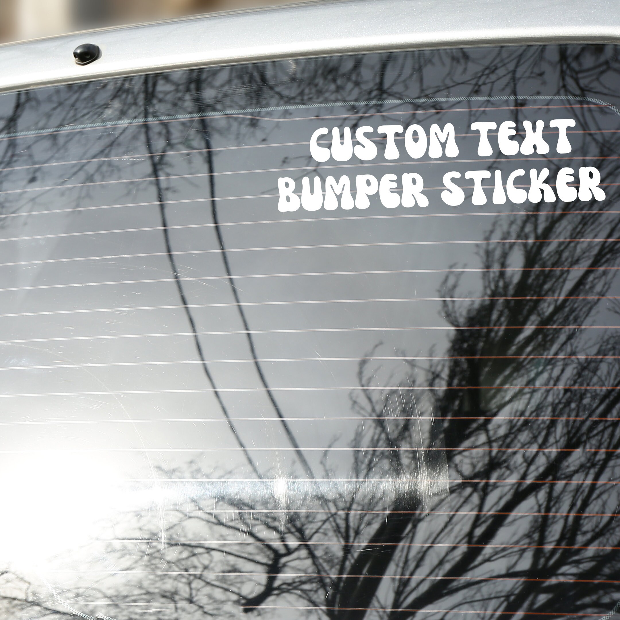 Custom Retro Inspired Bumper Sticker | Personalized Decal - Etsy