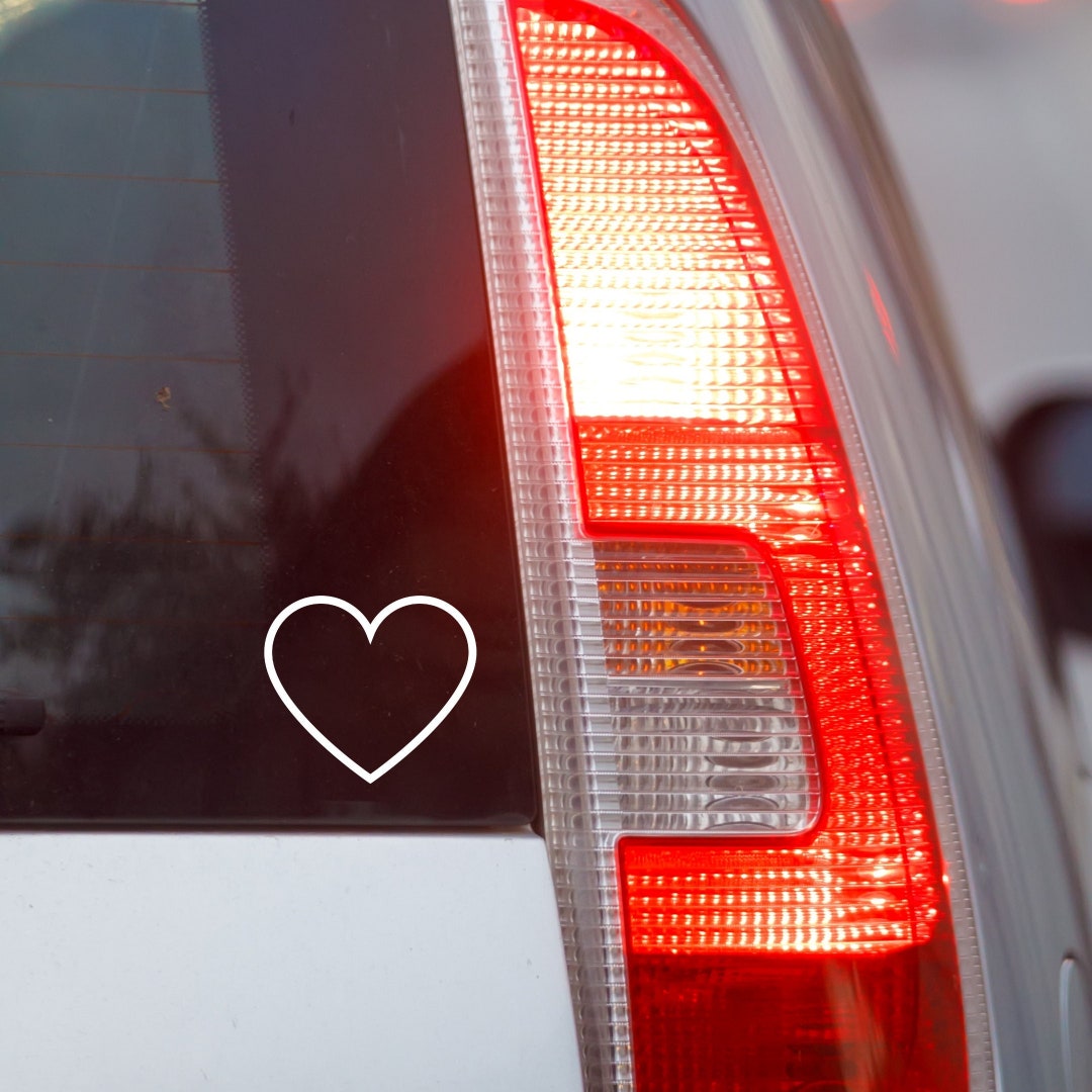Heart Sticker | Heart Outline Decal - Etsy