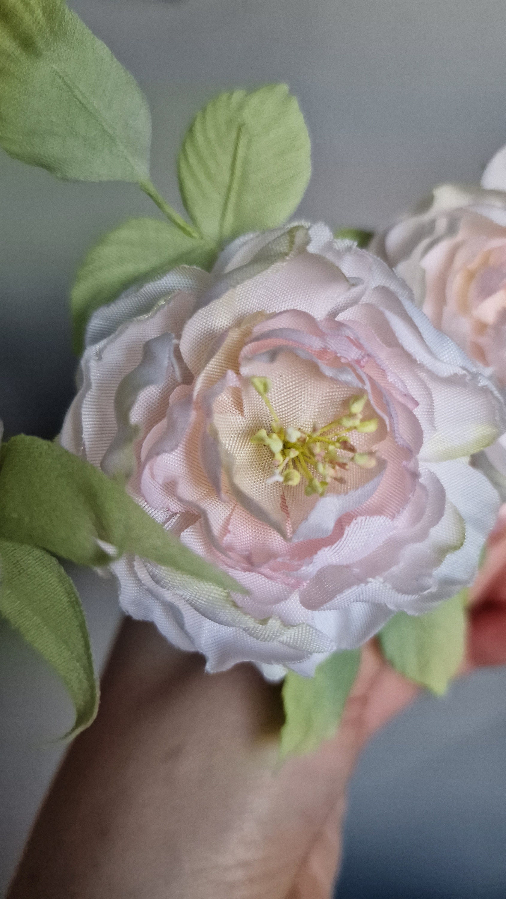 Rose Flower Brooch, Pale Pink Roses Pin, Bride Floral Accessory ...