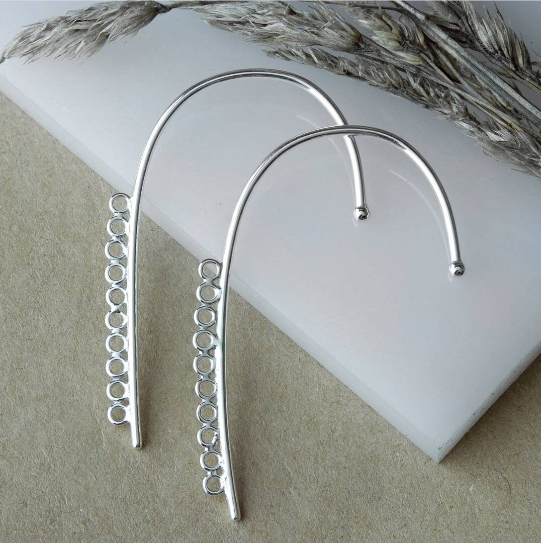 Fantasy Ear Cuff, Black Leaves Ear Cuff, Leaf Ear Climber, Statement ...