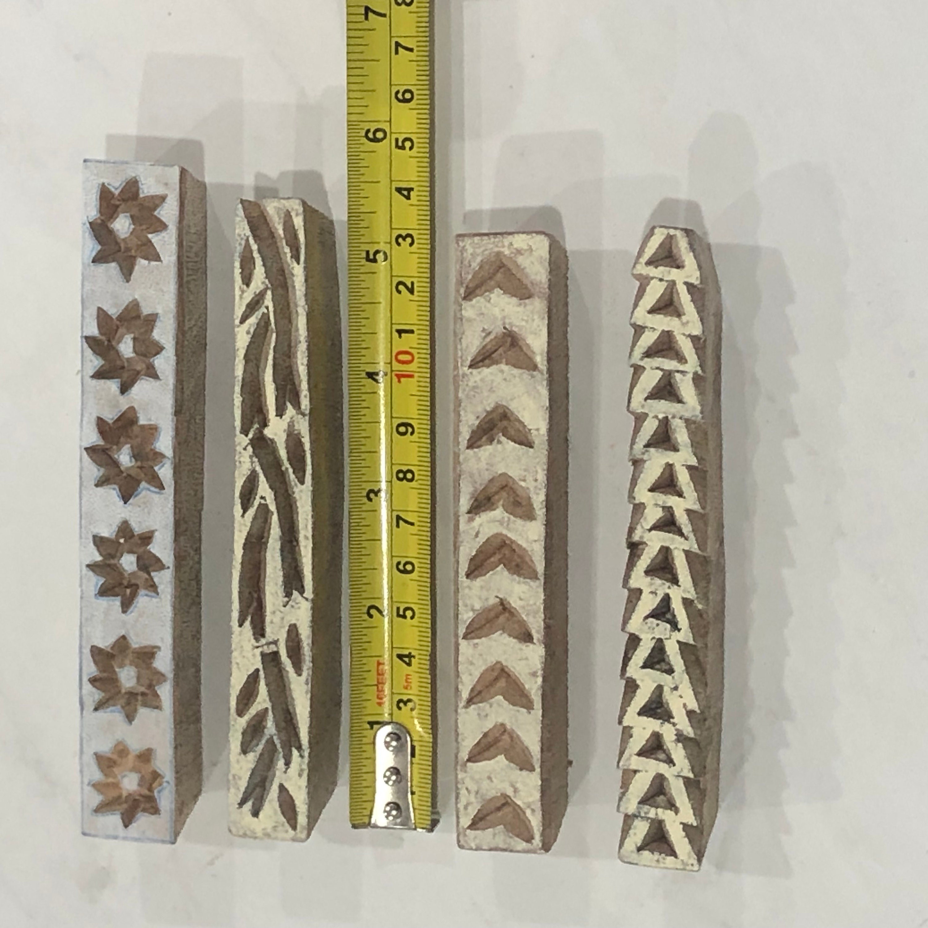 Various Pieces of PRINTING Block Hand Carved Wooden Block/ Stamp ...