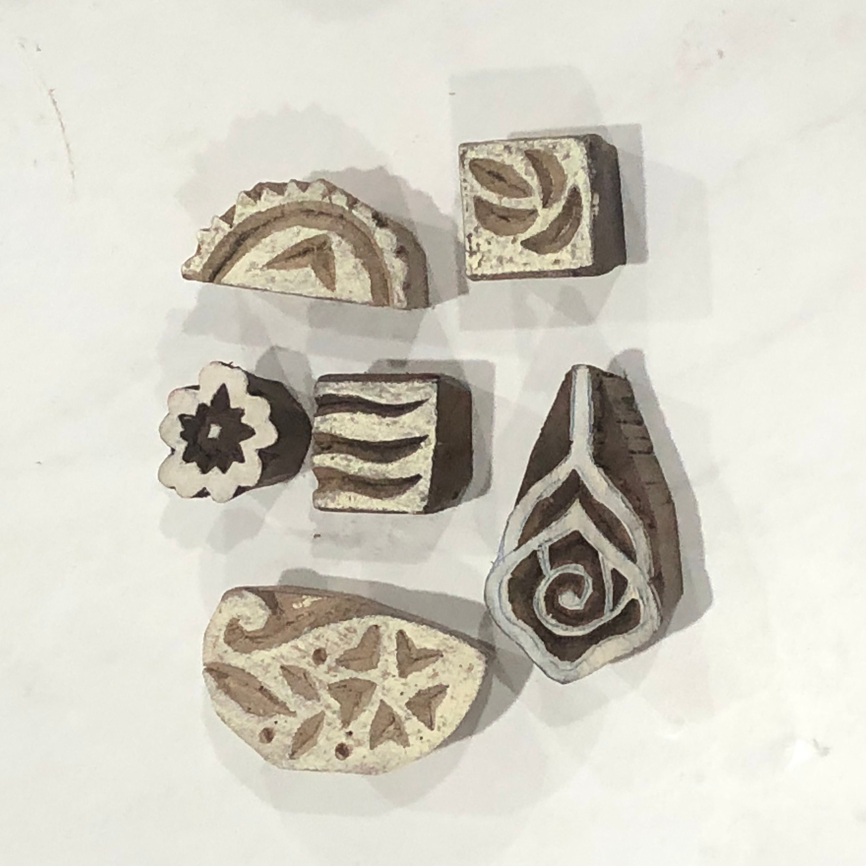 Various Pieces of PRINTING Block | Hand Carved Wooden Block/ Stamp ...
