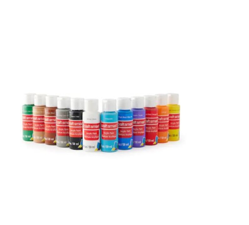 Acrylic Paint Value Pack by Craft Smart 12 Assorted Color - Etsy