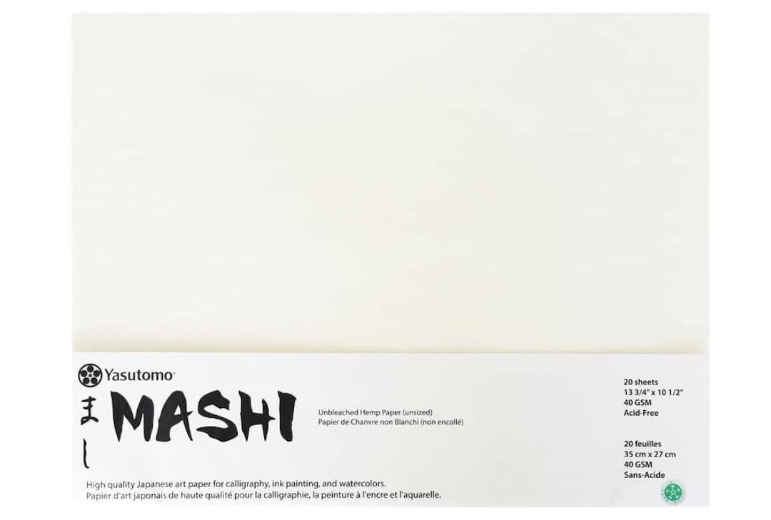 Yasutomo - Mashi Paper - 13.75x10.5 Inches Sheets - 20 Pack Unbleached ...