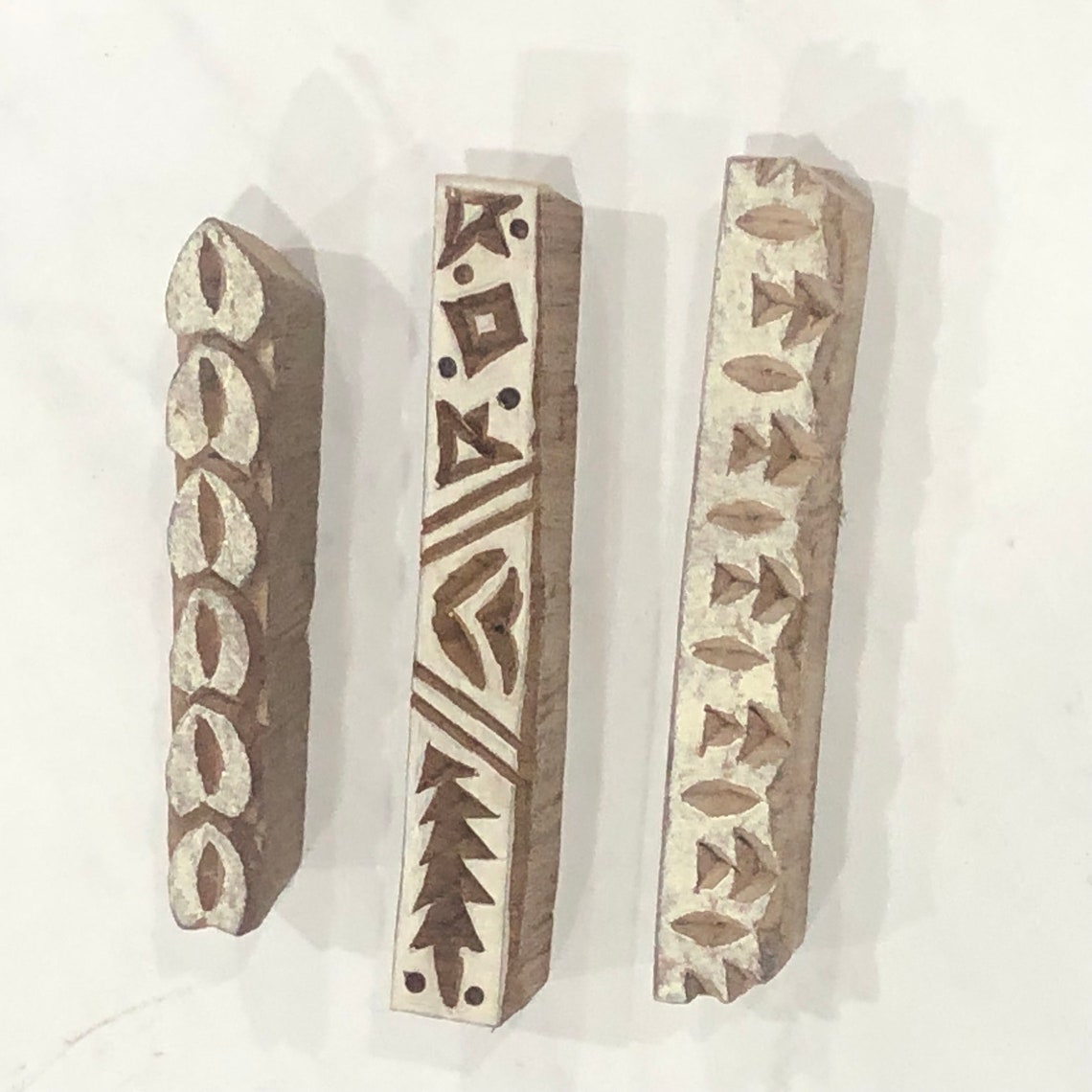 Various Pieces of PRINTING Block Hand Carved Wooden Block/ Stamp ...