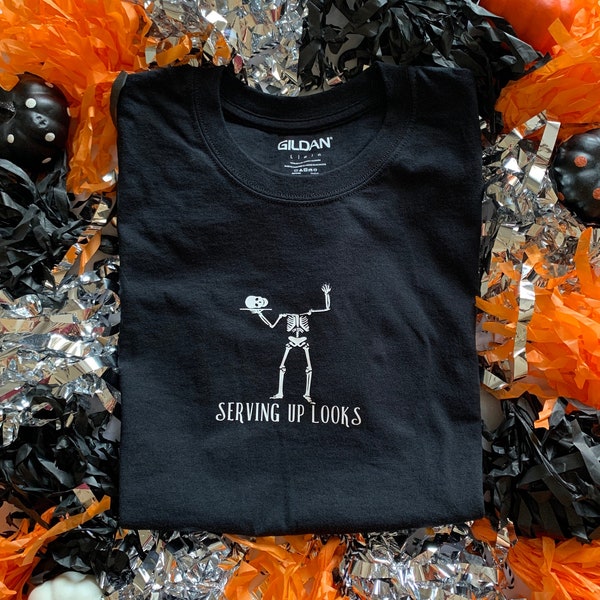 Skeleton Graphic Tee - Etsy