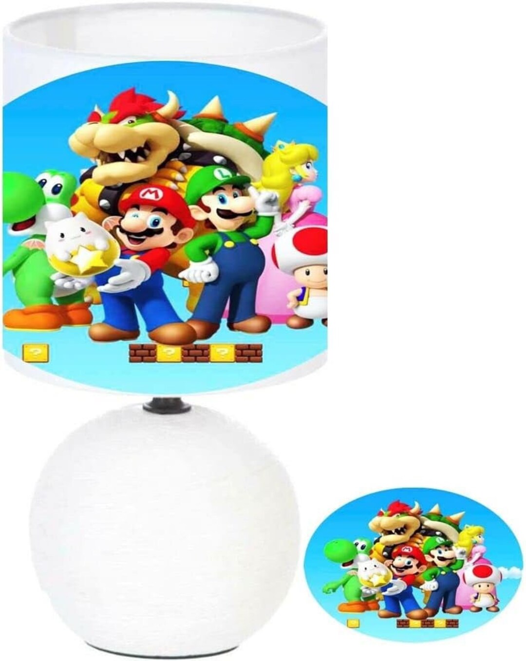 Super Mario Bros Bedside Lamp - Photo Collage - Etsy