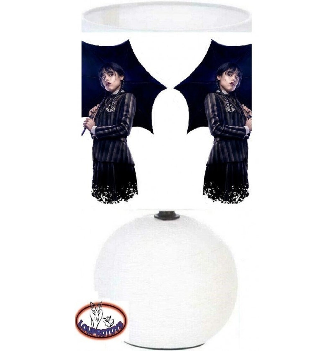 Wednesday Addams Bedside Lamp. Louprotoys Handcrafted Creation. - Etsy