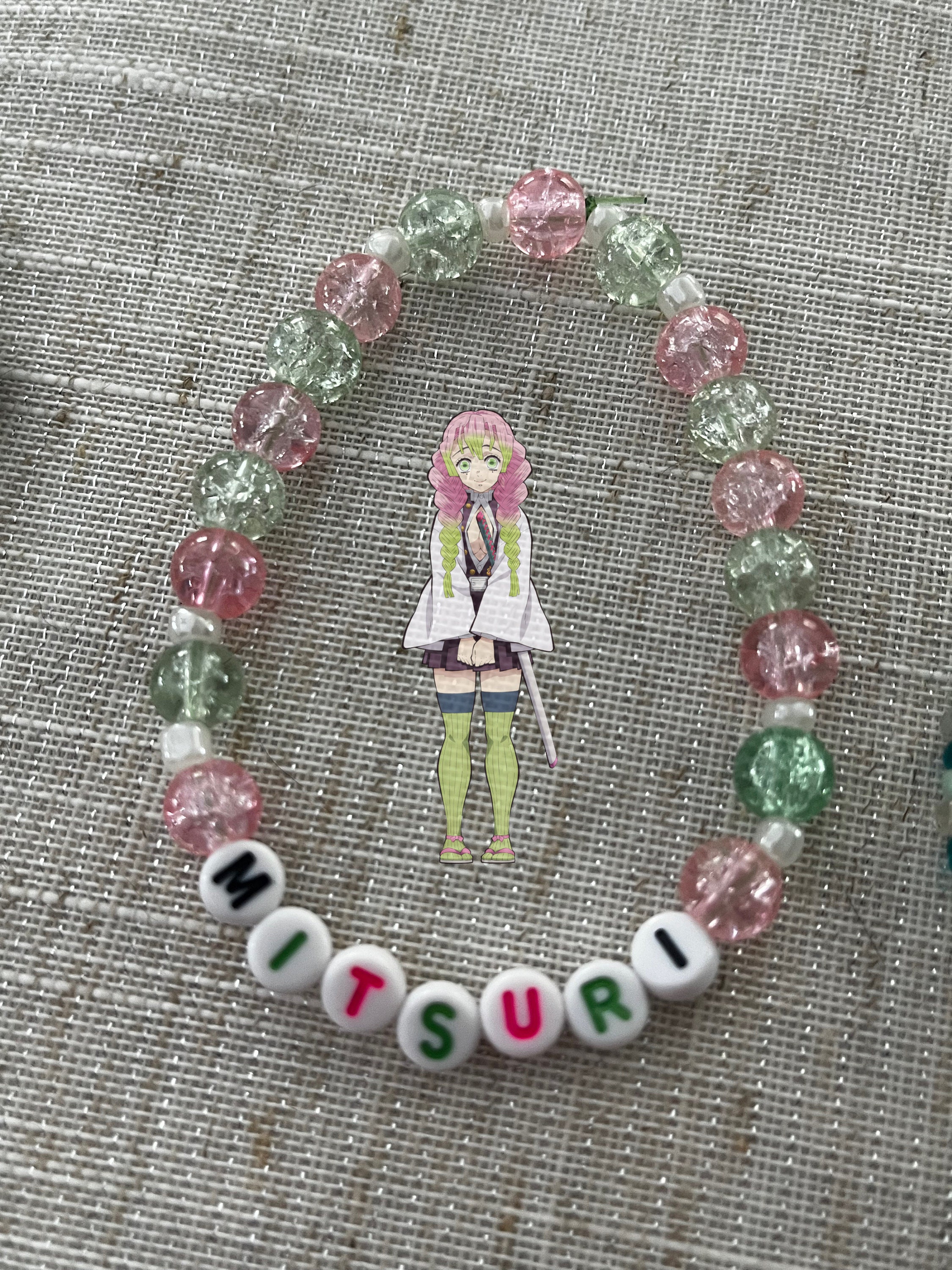 Crystal Hashira Slayer Bracelet: Anime Cosplay Jewelry - Etsy