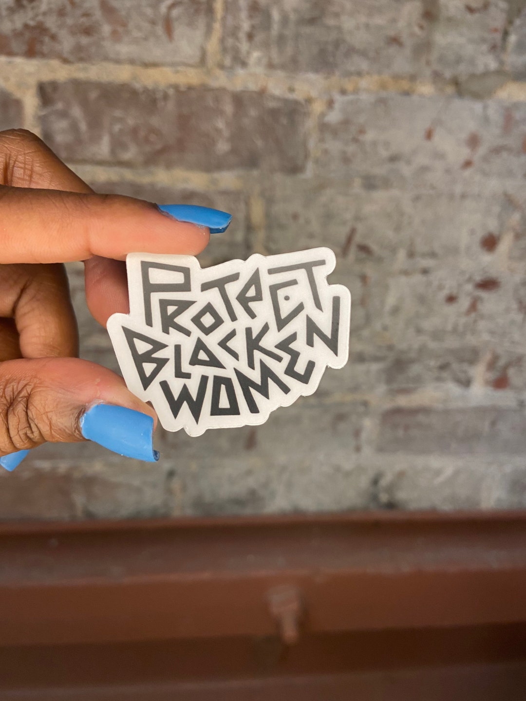 Protect Black Women Vinyl Sticker / Translucent Laptop Sticker - Etsy