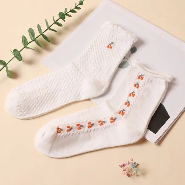 Embroidered Socks - Etsy