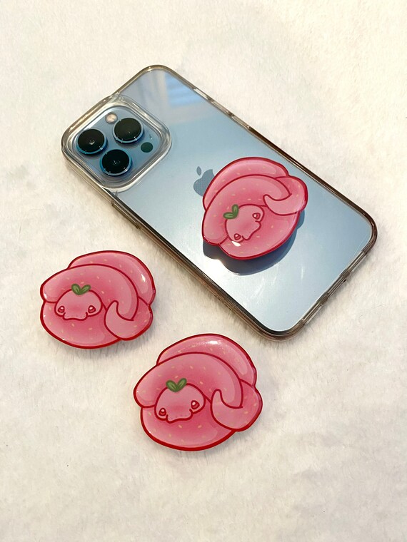 Strawberry Snake Phone Grip Ball Python Phone Grip Kawaii | Etsy