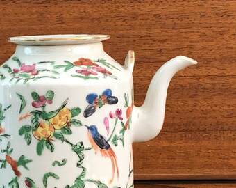 Flowered Teapot - Etsy