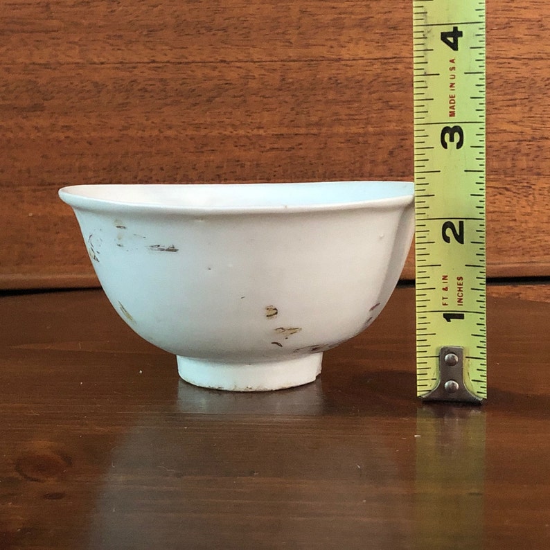 Antique Rice Bowl Worn Patina - Etsy