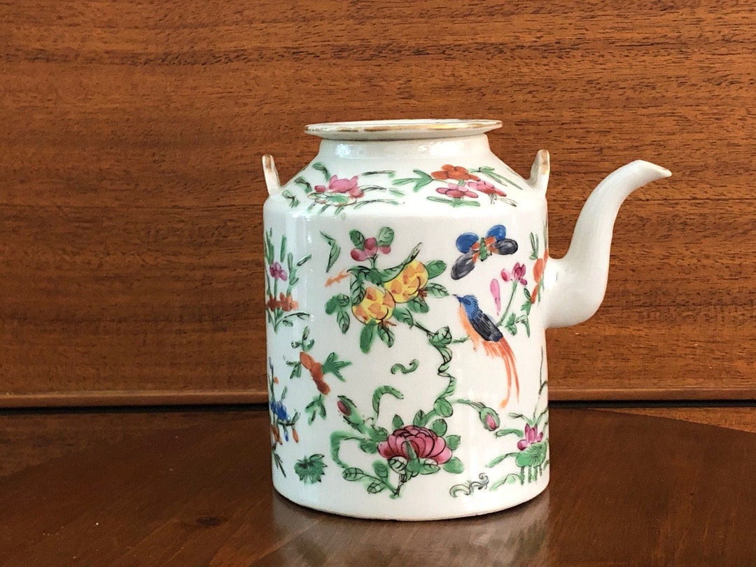 Flowered Teapot No Handle - Etsy