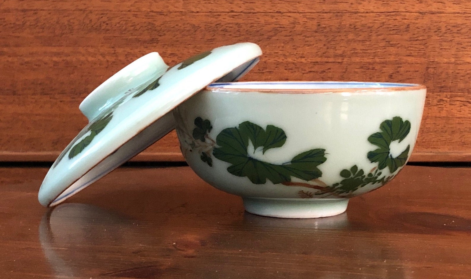 Seto Celadon Rice Bowl With Lid - Etsy