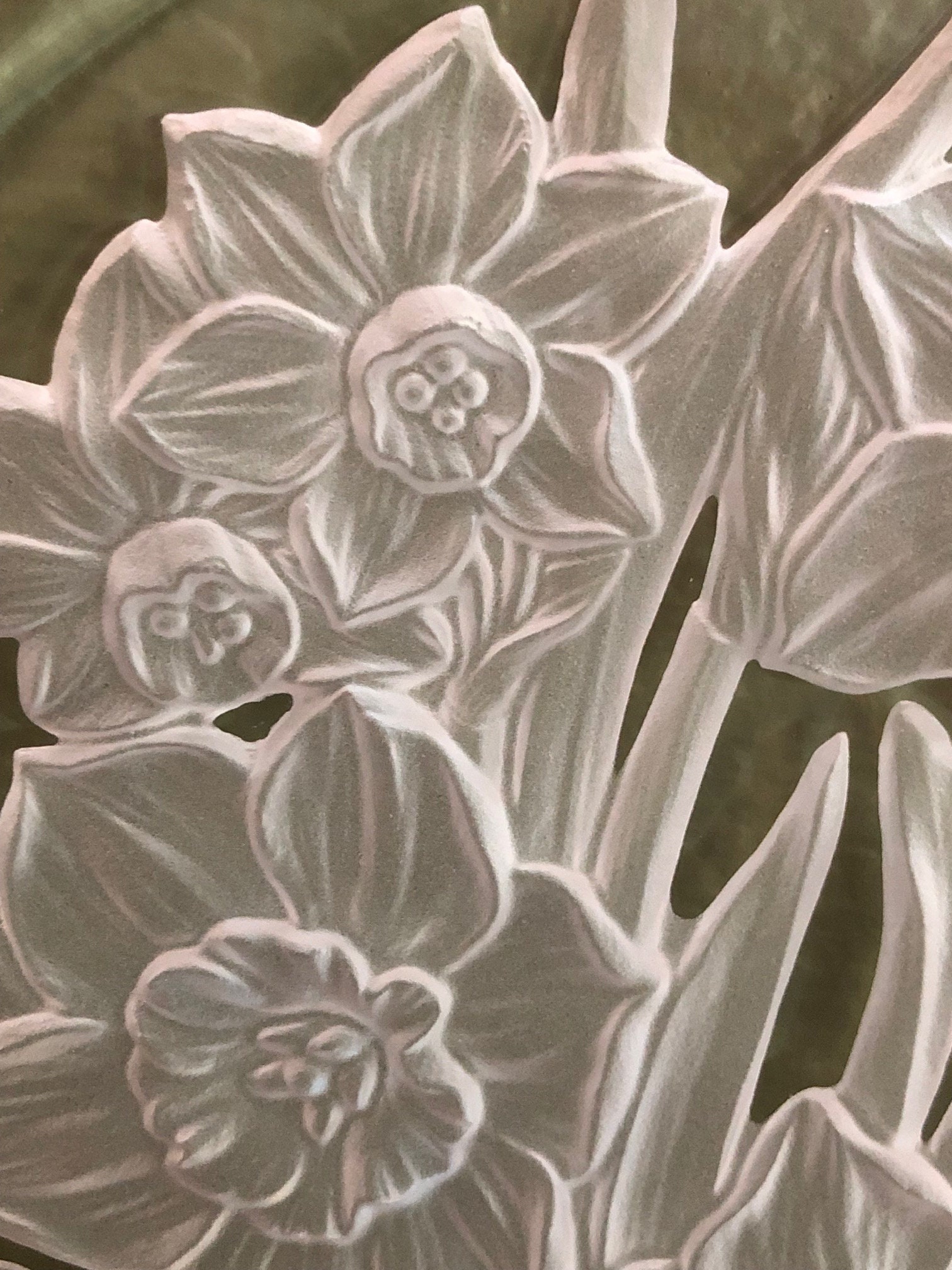 Hoya Crystal Plate Flower of the Month - Daffodils - Etsy