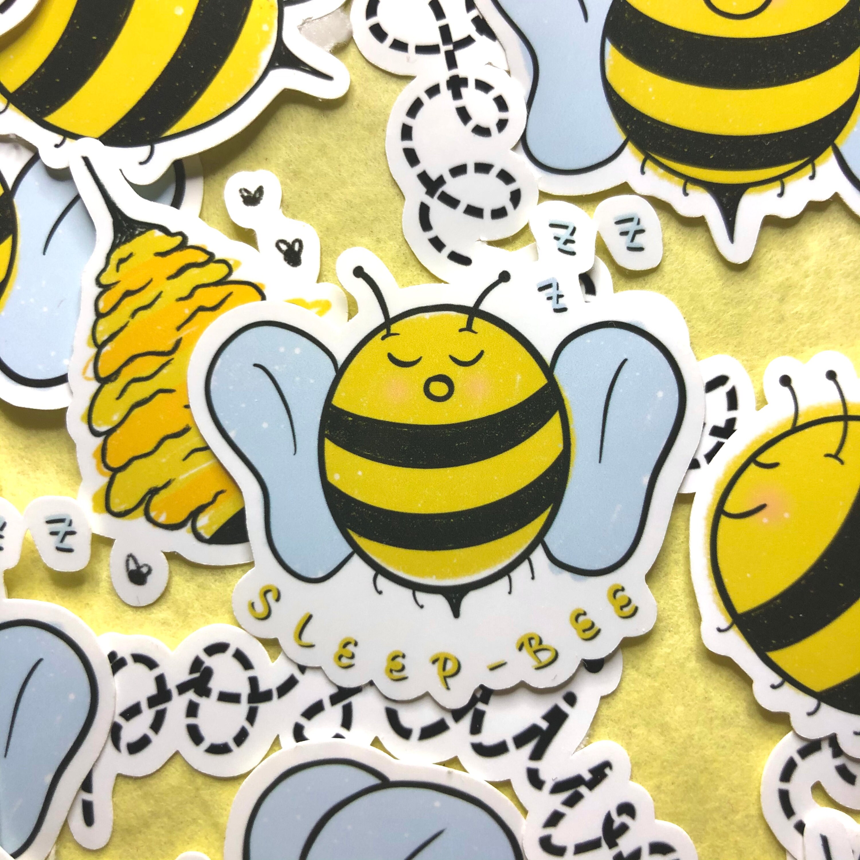 Bee Positive Glossy Weatherproof Sticker Pack/Individual | Etsy