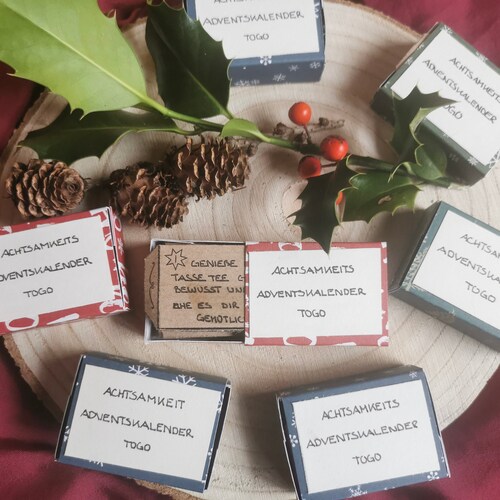 Mindfulness Advent Calendar to Go / With New Tasks - Etsy