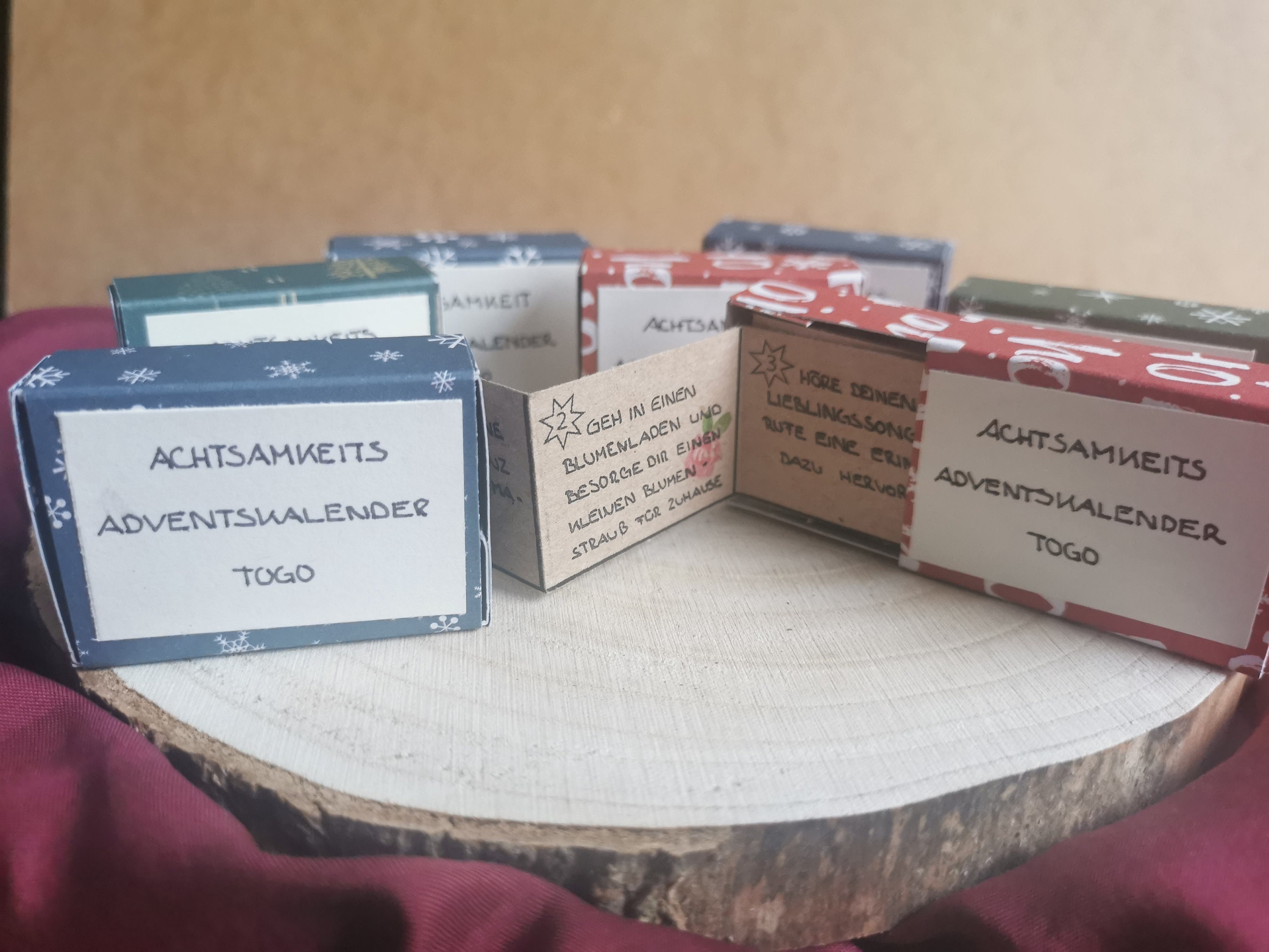 Mindfulness Advent Calendar to Go / With New Tasks - Etsy