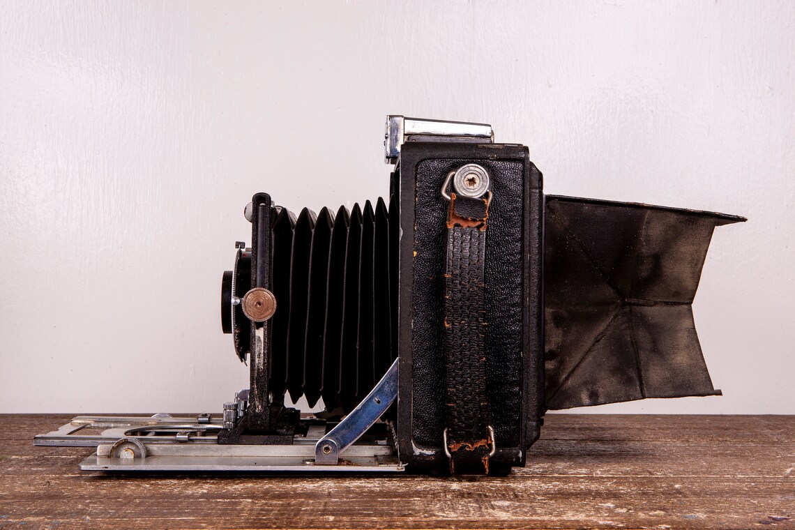 Burke & James 4x5 Press Camera, 135mm Raptar Lens, Vintage Case - Etsy