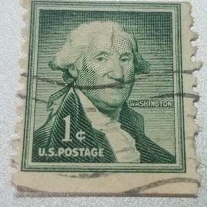 RARE Vintage Washington 1 Cent Stamp US Postage FINE Condition, 50% off ...
