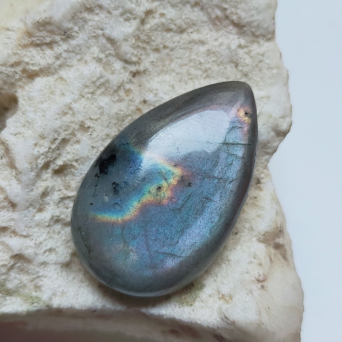 Silver Labradorite Loose Cabochon 100% Natural Grey Flashy | Etsy