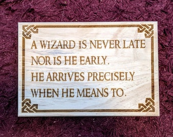 Gandalf Quote Sign - Etsy