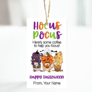 Hocus Pocus Tag - Editable - Printable - Digital Download - Halloween ...
