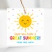 Summer Gift Tag Editable Printable Sun Class Gift Tag School Gift Tag ...