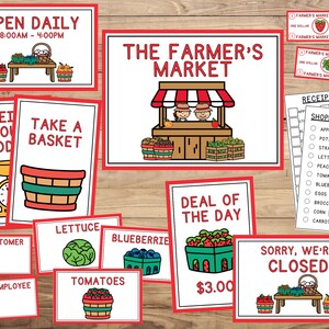 Dramatic Play - Printables - Farmer's Market - Pretend Play - Instant ...