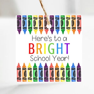 Printable Tags - Back to School - Instant Download - Bright School Year ...
