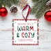 Warm and Cozy Christmas Tags - Printable - Sock Gift Tag - Coworker ...